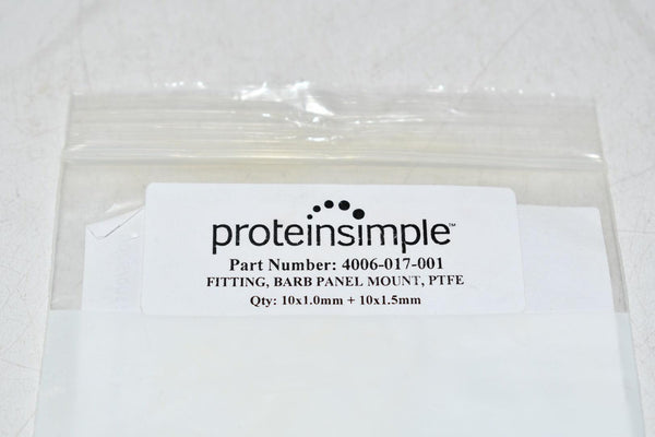 NEW ProteinSimple 4006-017-001 Fitting, Barb Panel Mount Kit, MFI 5100 ...