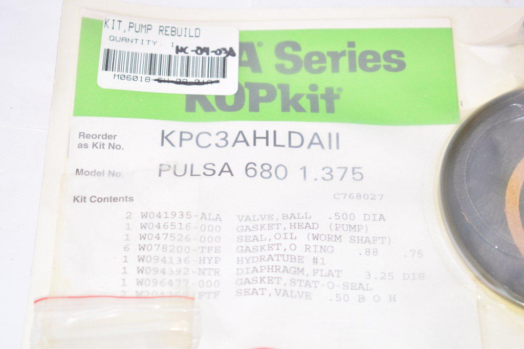 NEW PULSA Series KOPkit Model No. PULSA 680 1.375 – VB Industrial Supply