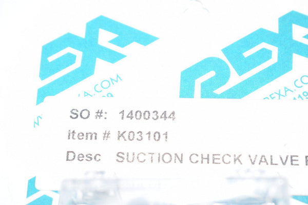 NEW Rexa K03101 Suction Check Valve Kit – VB Industrial Supply