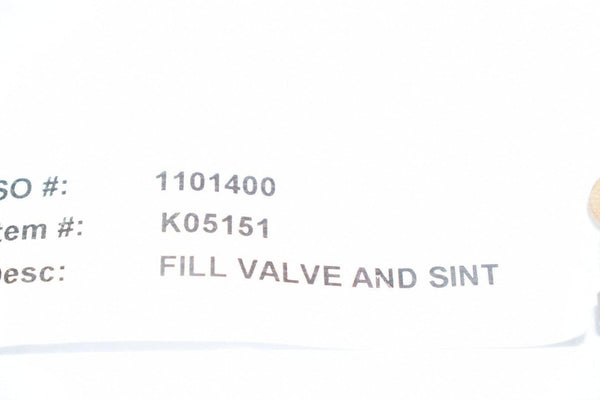 NEW Rexa K05151 Fill Valve And Sintered Filter – VB Industrial Supply