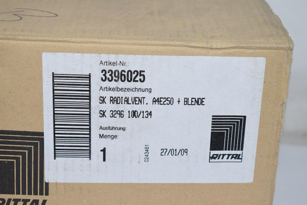 NEW RITTAL 3396025 FAN RADIAL 480V – VB Industrial Supply
