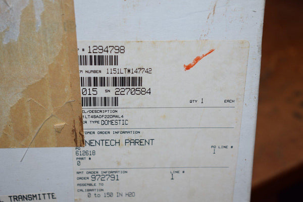 NEW ROSEMOUNT 1151 1151LT-147742 Pressure Level Transmitter Smart
