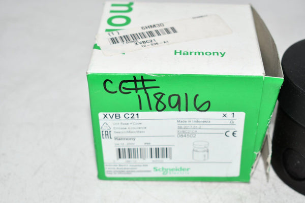 NEW Schneider Electric XVBC21 Indicating Bank, 70mm, base unit and cap ...