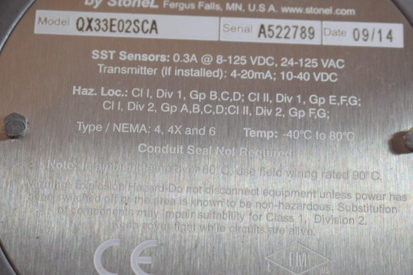 NEW StoneL QUARTZ QX33E02SCA Switching Sensor Dual Module – VB ...