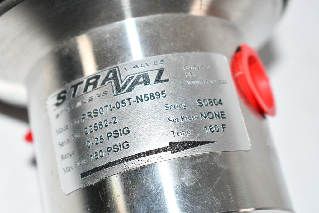 NEW Straval PRS07I-05T-N5895 0-25psi Stainless 1/2in Npt Regulator Val