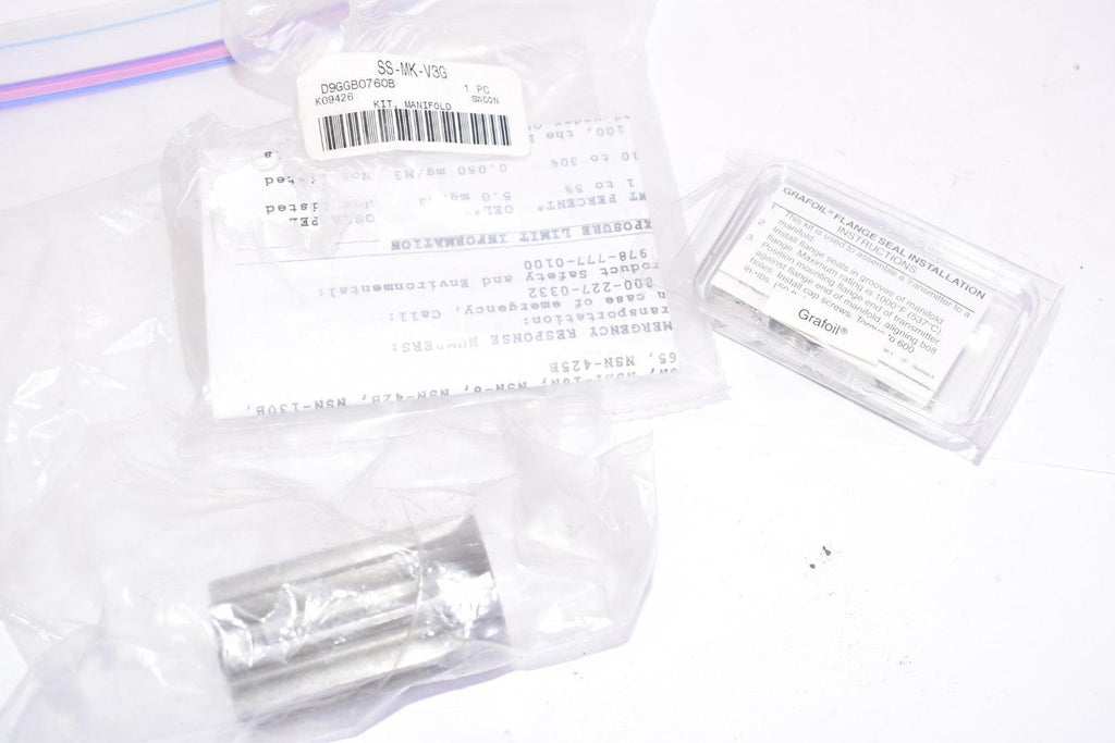 NEW Swagelok Grafoil Flange Seal and Bolt Kit for 3- and 5-Valve Manif ...