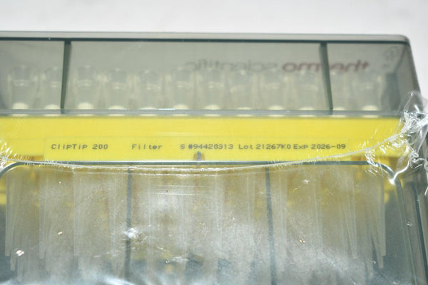 NEW Thermo Scientific ClipTip 200 Filter Pipette Tips 1 Rack 96 Tips ...