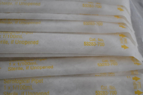 NEW VWR 53283-700 1 mL Serological Pipet - Bag of 25 – VB Industrial Supply