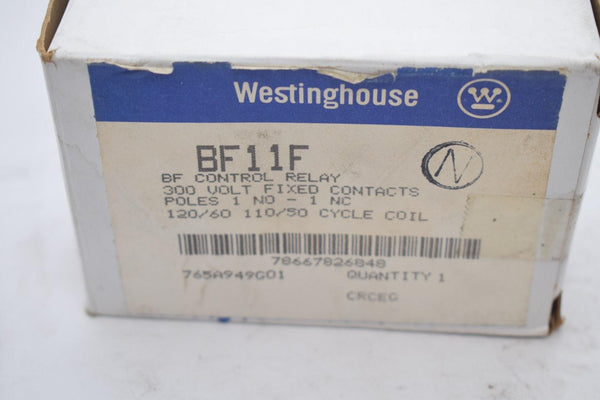 NEW Westinghouse BF11F Industrial Control Relay 120v-ac BF Relay 300V ...