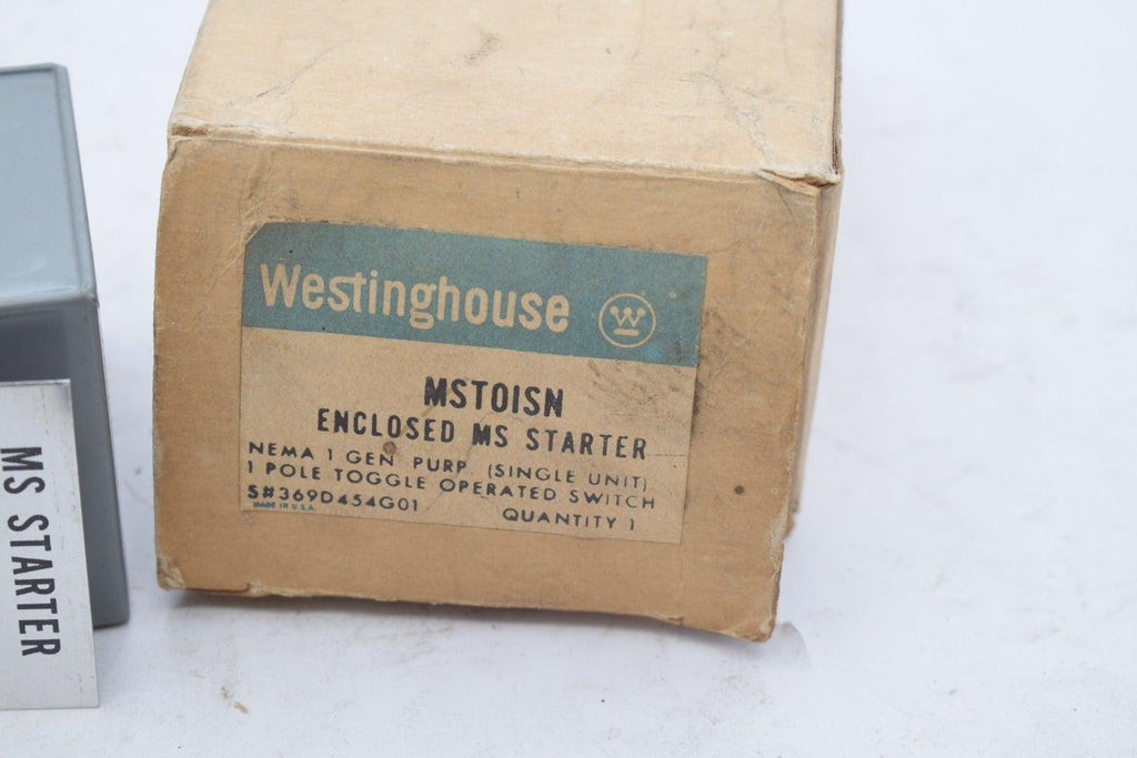 NEW Westinghouse MST01SN Manual Motor Starter Nema 1 General Purpose ...