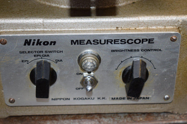 Nikon Measurescope Toolmakers Microscope Mitutoyo Positioning System 1 ...
