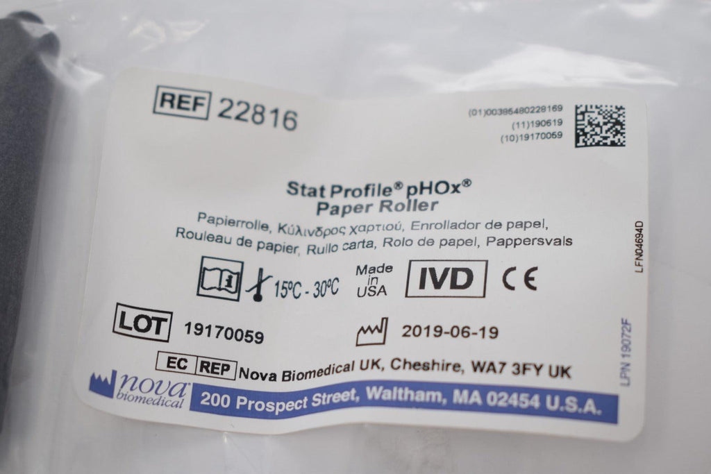 Nova Biomedical 22816 Stat Profile pHOx Paper Roller – VB Industrial Supply