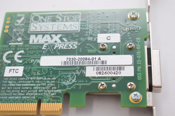 One Stop Systems Nitrix DX Host PCIe Card 7030-20084-01 A Full Height ...