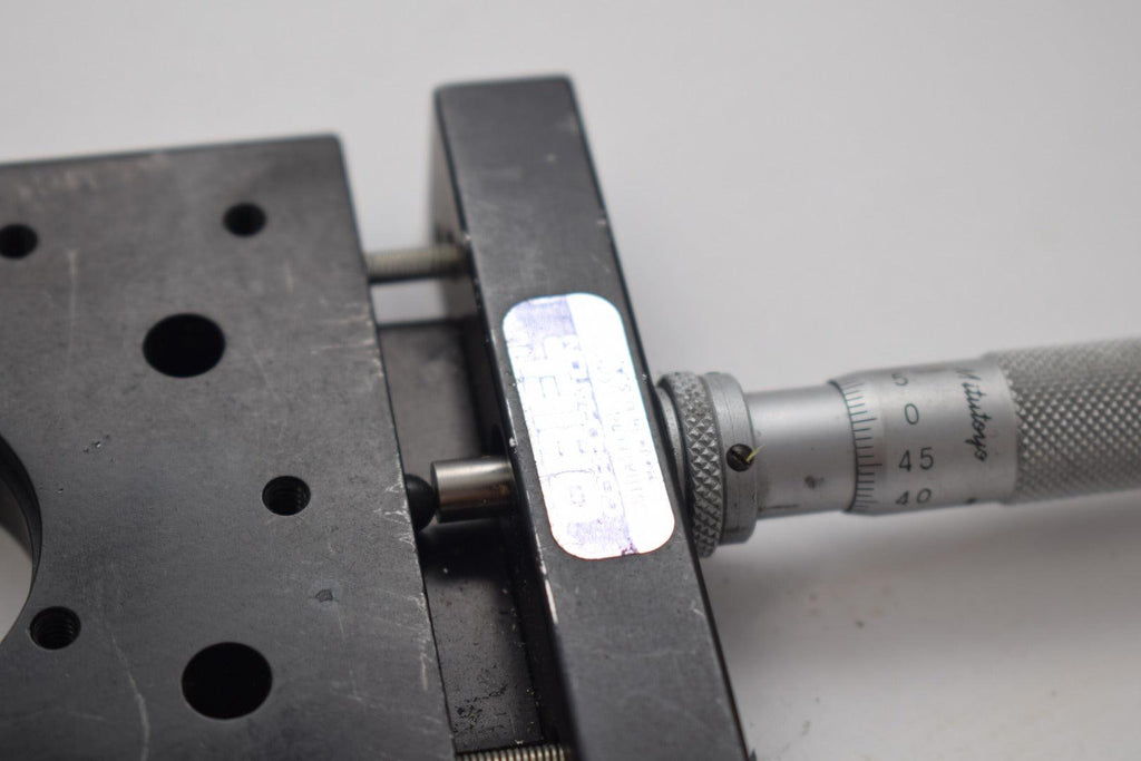 Oriel Linear Slide Stage Positioner 3-1/2'' x 3'' Mitutoyo Micrometer ...
