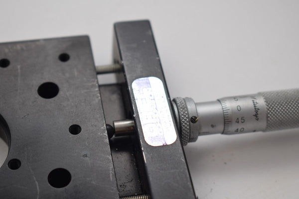 Oriel Linear Slide Stage Positioner 3-1/2'' x 3'' Mitutoyo Micrometer ...