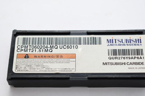 Pack of 10 NEW Mitsubishi CPMT060204-MQ Grade UC6010 Carbide Inserts I ...