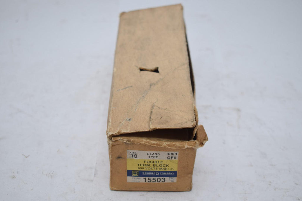 Pack of 10 NEW Square D 9080GF6 Terminal Block, Fusible, 600V 30AMP NE ...