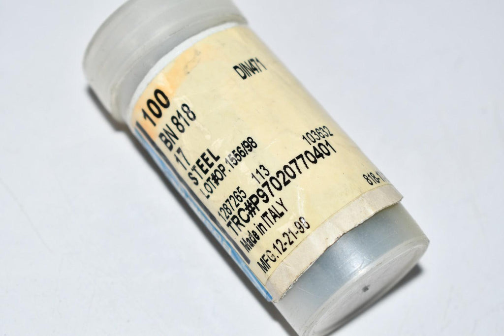 Pack of 100 NEW Bossard BN 818 17 Steel Retaining rings for shafts sta ...