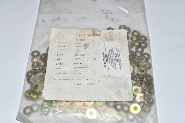 Pack of 100 NEW Wesco Aircraft Anillo AN950 Washers – VB Industrial Supply
