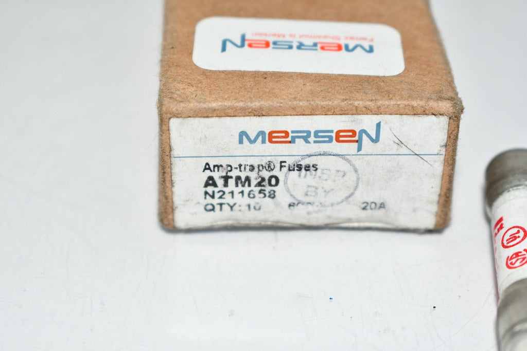 Pack of 2 NEW Mersen ATM20 600V 20A Midget Fuse
