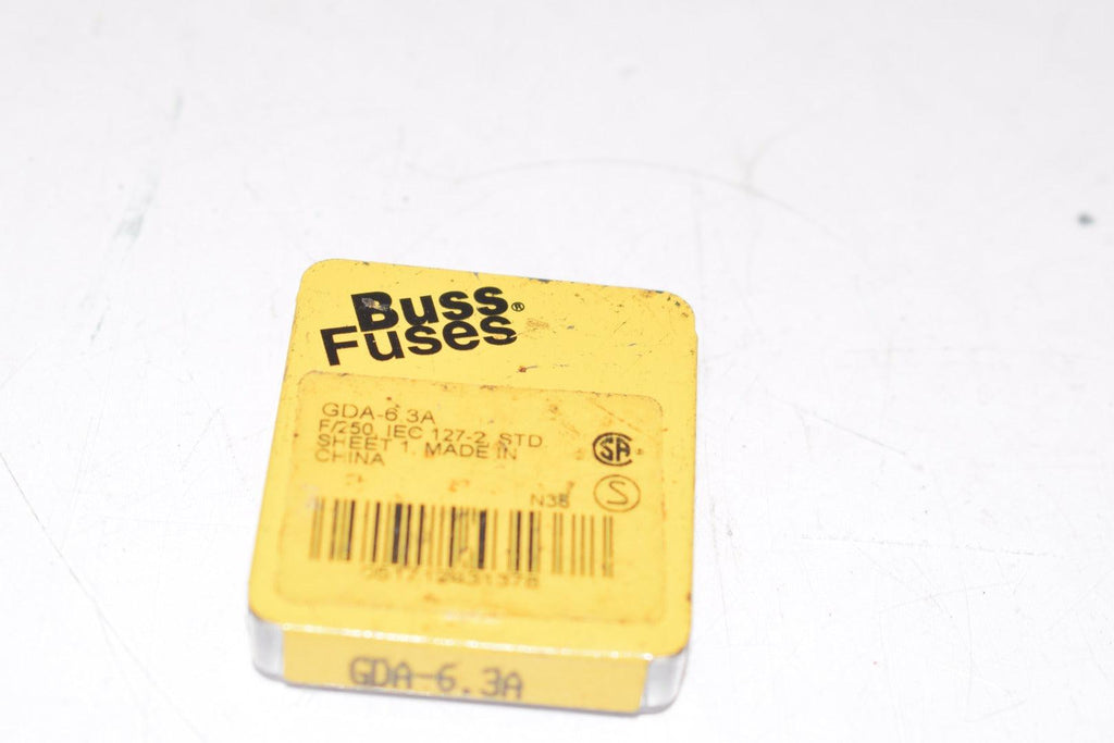 Pack of 4 NEW Bussmann GDA-6.3A Ceramic Fuses