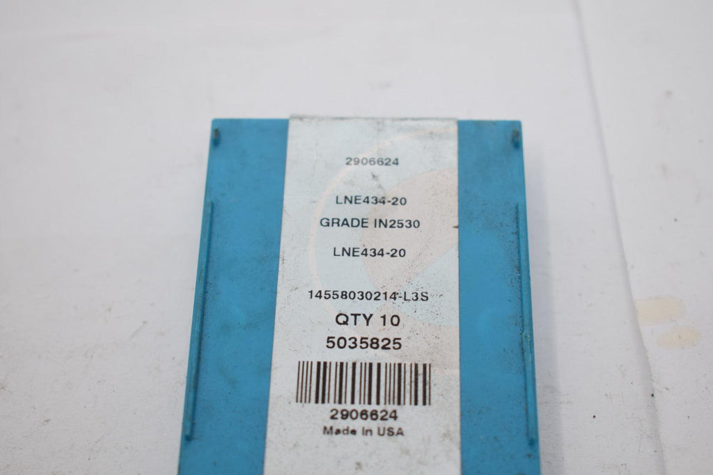 Pack of 5 NEW Ingersoll LNE434-20 IN2530 Carbide Milling Inserts – VB ...