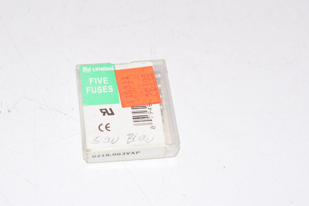 Pack of 5 NEW Littelfuse 0218.063VXP Slow Blow Fuses 250V – VB ...