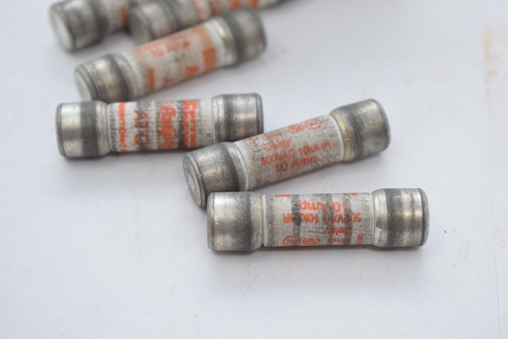 Pack of 6 NEW MARS 82947 10A MIDGET FUSE ATQ1 – VB Industrial Supply