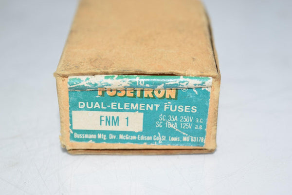 Pack of 8 Fusetron FNM-1 Dual Element Fuses – VB Industrial Supply