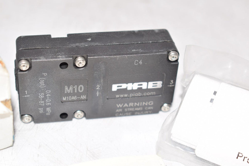 PIAB M10A6-AN Mini Vacuum Pump 58-87 PSI – VB Industrial Supply