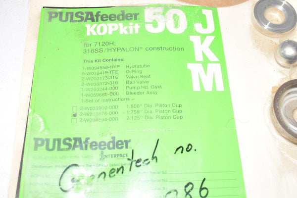 PULSAfeeder KOPkit 50 JKM for 7120H; 316SS/Hypalon Construction – VB ...