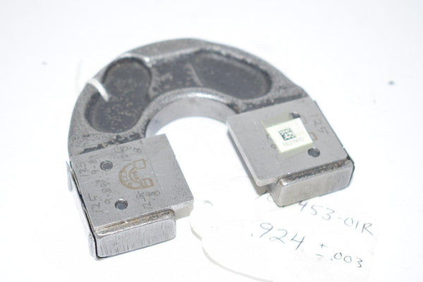 Reef Gage #1-1/2 .924 Snap Gage Wedge Shaped Anvils, GO NO GO Groove T
