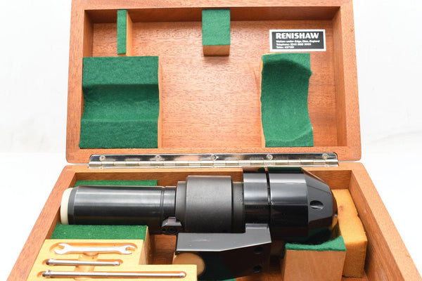 Renishaw Measuring Probe Head With Erickson C4140706 Holder Wood Case