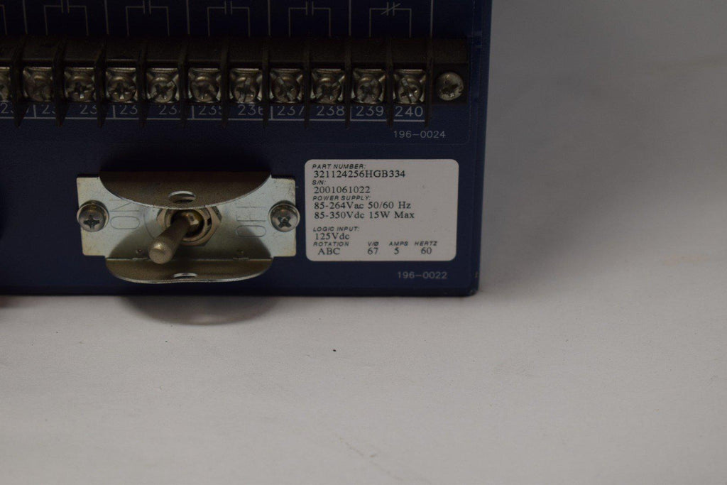 Schweitzer Engineering SEL-321 Phase and Ground Distance Relay Overcur