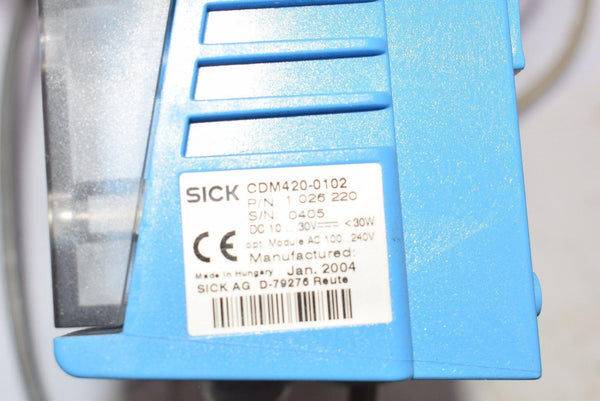 SICK CDM420-0102 Power Supply Module W/ CMC400-101 Parameter Save Clon ...