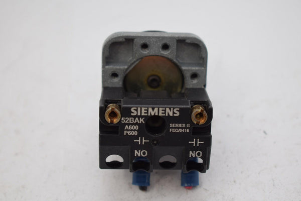 Siemens, 52PA8A1 Pushbutton Switch 52BAK A600 Contact Block – VB ...