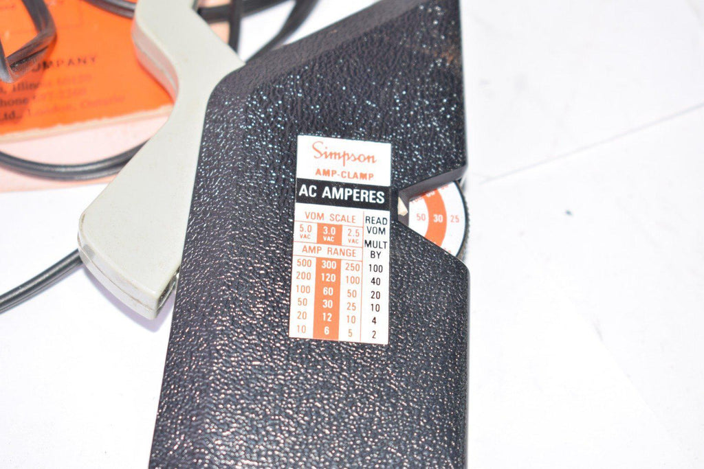 Simpson Amp-Clamp Model 150 Clamp-On AC Ammeter Adapter – VB Industrial ...