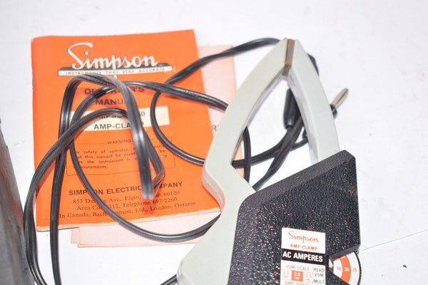 Simpson Amp-Clamp Model 150 Clamp-On AC Ammeter Adapter – VB Industrial ...