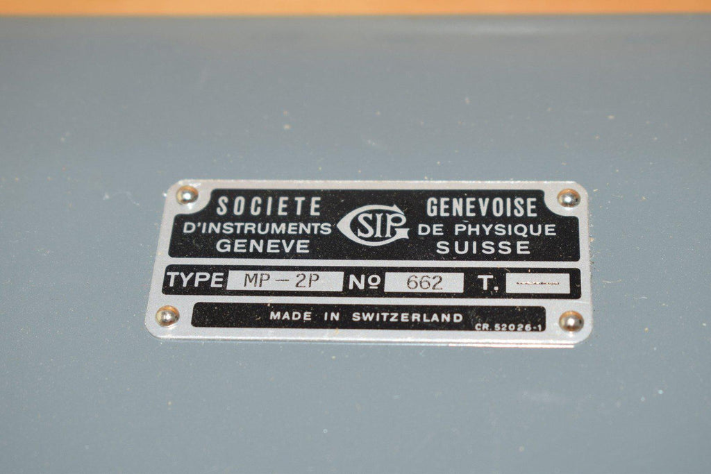SIP Societe Genevoise Jig Boring Mill MP-2P No. 662 Geneve Suisse Swit ...