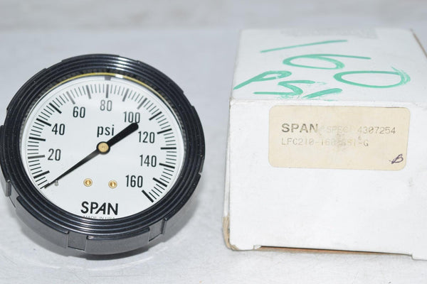 Span LFC210-160 3'' Pressure Gauge 0-160 Psi – VB Industrial Supply