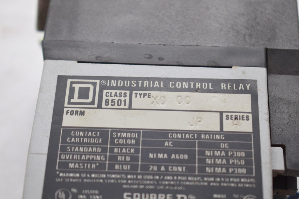 SQUARE D 8501X000 Industrial Control Relay 8501XTE1 Timing Relay – VB ...