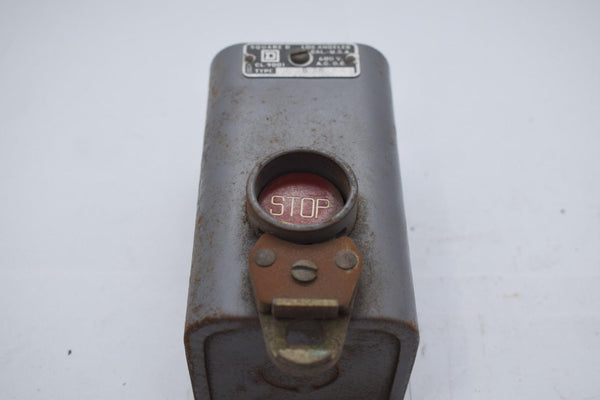 Square D 9001-B38 PUSH-BUTTON STATION STOP LOCKOUT STANDARD DUTY NEMA ...