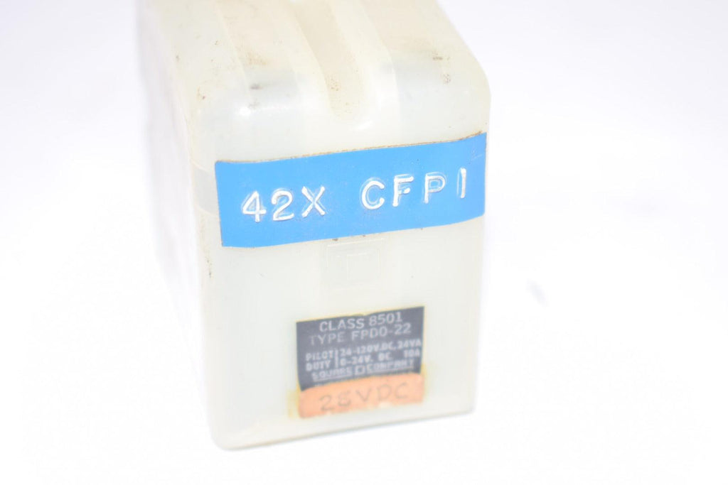 Square D FPD0-22 Class: 8501 Pilot Duty Relay Switch 8 Pin 120 VDC