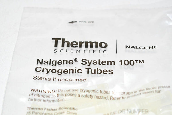 Thermo Scientific Nalgene System 100 Cryogenic Vials 5000-1012 25/Pack