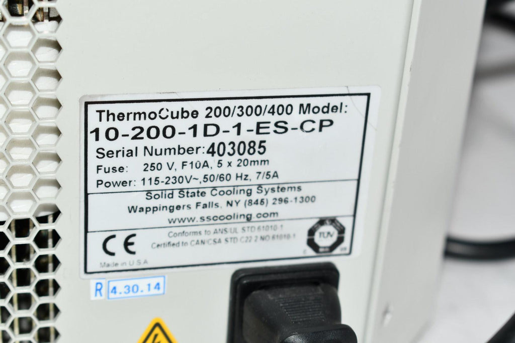 THERMOCUBE RECIRCULATING CHILLER 10-200-1D-1-ES-CP Solid State Cooling ...
