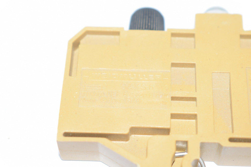 WEIDMULLER SAKS-6 TERMINAL BLOCK 10 AMP 250 V W / FUSE HOLDER / INDICA ...