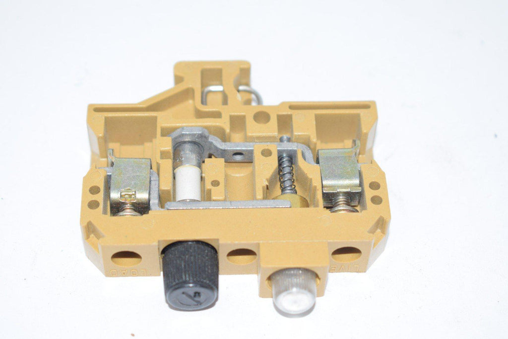 WEIDMULLER SAKS-6 TERMINAL BLOCK 10 AMP 250 V W / FUSE HOLDER / INDICA ...