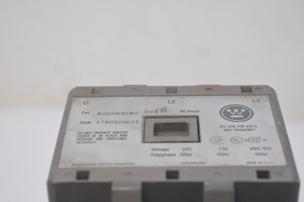 Westinghouse A200M3CAC, Size 3 Full Voltage Starter, Eaton 179C920G15